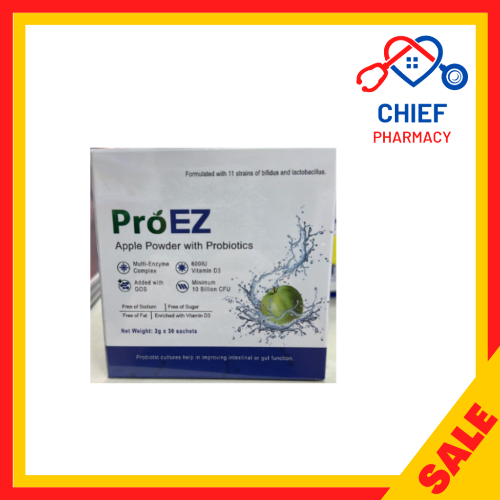 PROEZ APPLE POWDER WITH PROBIOTICS 2G - BOX (EXP DATE: 28/11/2024 ...