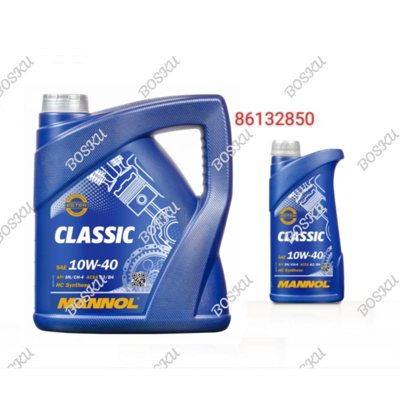 Mannol 7501 Classic 10W40 HC Synthetic Engine Oil 4L//1L (Original ...