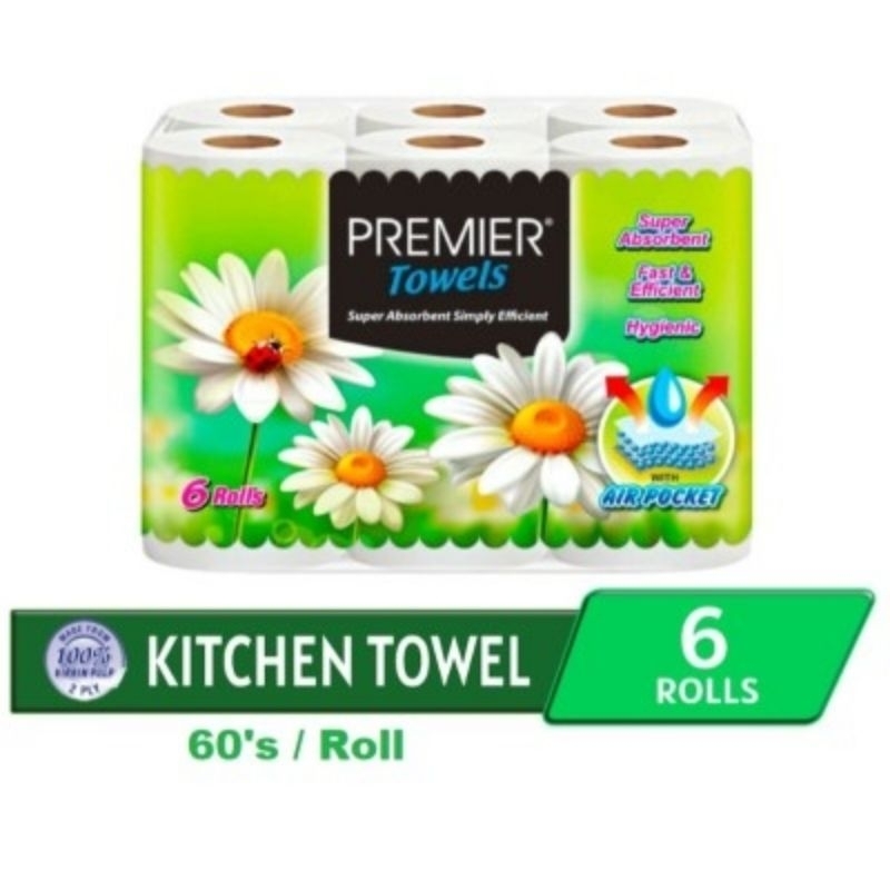 📛OFFER📛Premier Kitchen Towel 60s x 6roll | Shopee Malaysia