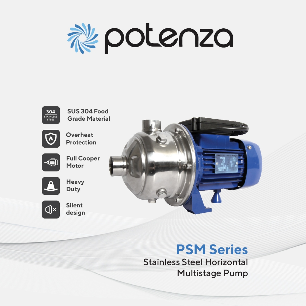 POTENZA WATER PUMP PSM SERIES - STAINLESS STEEL MULTISTAGE PUMP ...