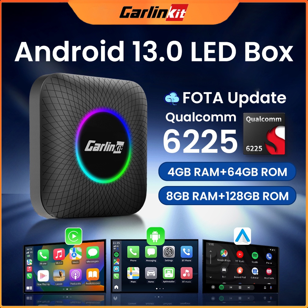 carlinkit carplay tv box ai box android 13 8+128GB wireless carlink kit ...