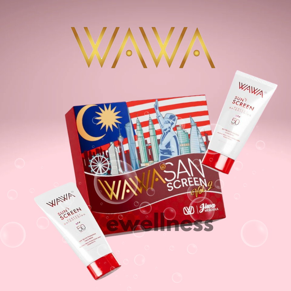 Wawa Sunscreen SPF50 Wawasan Set Merdeka Wawa Sunskin Bright 30ml Wawa ...