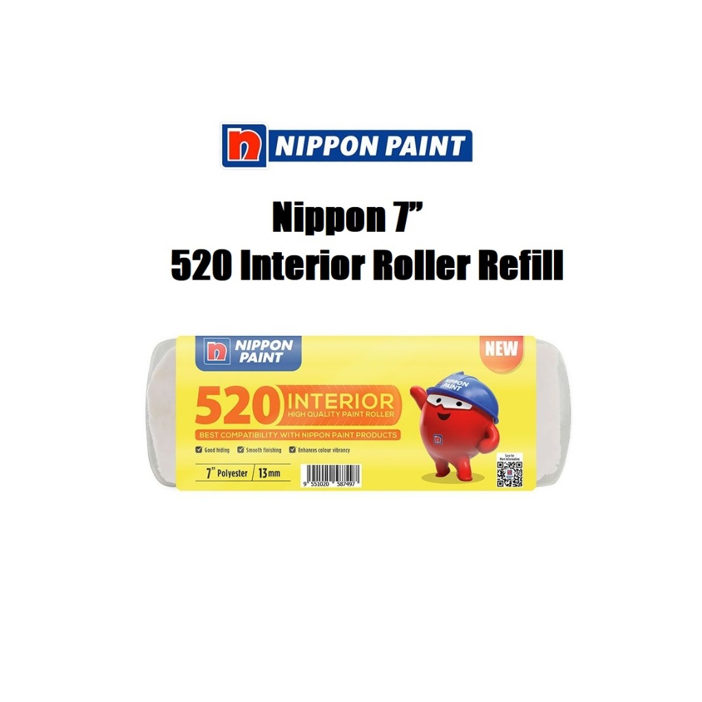 Nippon Paint 7” Roller Refill ( Interior 520) | Shopee Malaysia