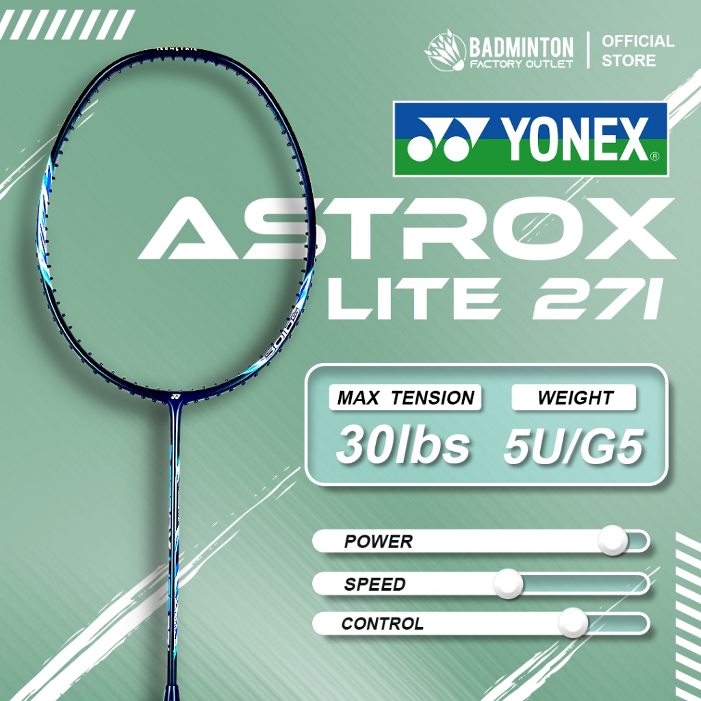 YONEX Astrox Lite 27i (Dark Navy) Badminton Racket - 5UG5 Max Tension ...