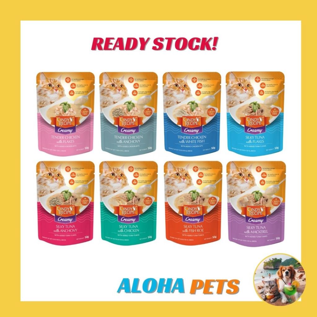 Cindy's Recipe Creamy Wet Food Pouch (50g) | Shopee Malaysia