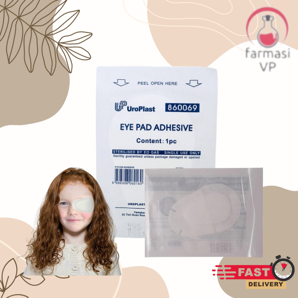 UroPlast Eye Pad Adhesive sterile / single use only ( 1pcs ) | Shopee ...