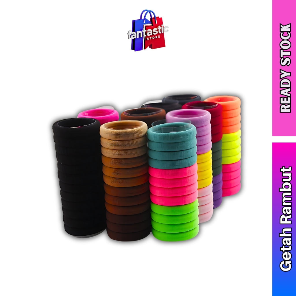 48pc Getah Rambut Elastic Hair Ties rope getah rambut baby girl ...