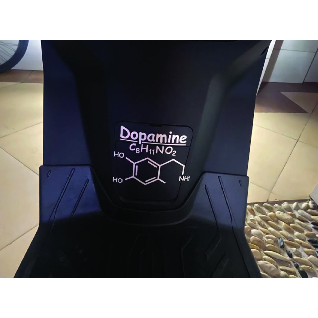 Excitement and lust molecular formula dopamine personality sticker car ...