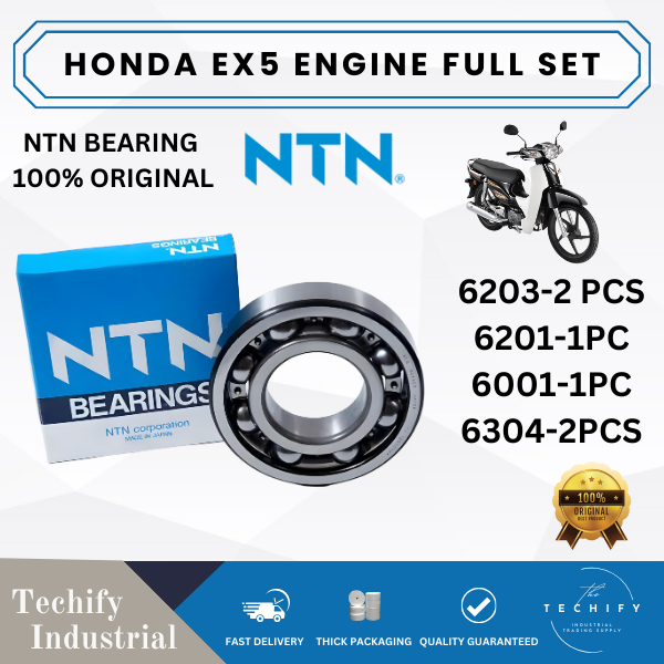 HONDA EX5 Engine Bearing Set NTN HONDA EX5 Dream / Wave 100 High Power ...