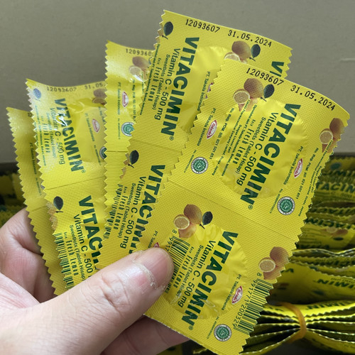 Ready Gula Gula Hisap Vitamin C 500 Mg Vitacimin Perisa Lemon ( 1 Ikat ...