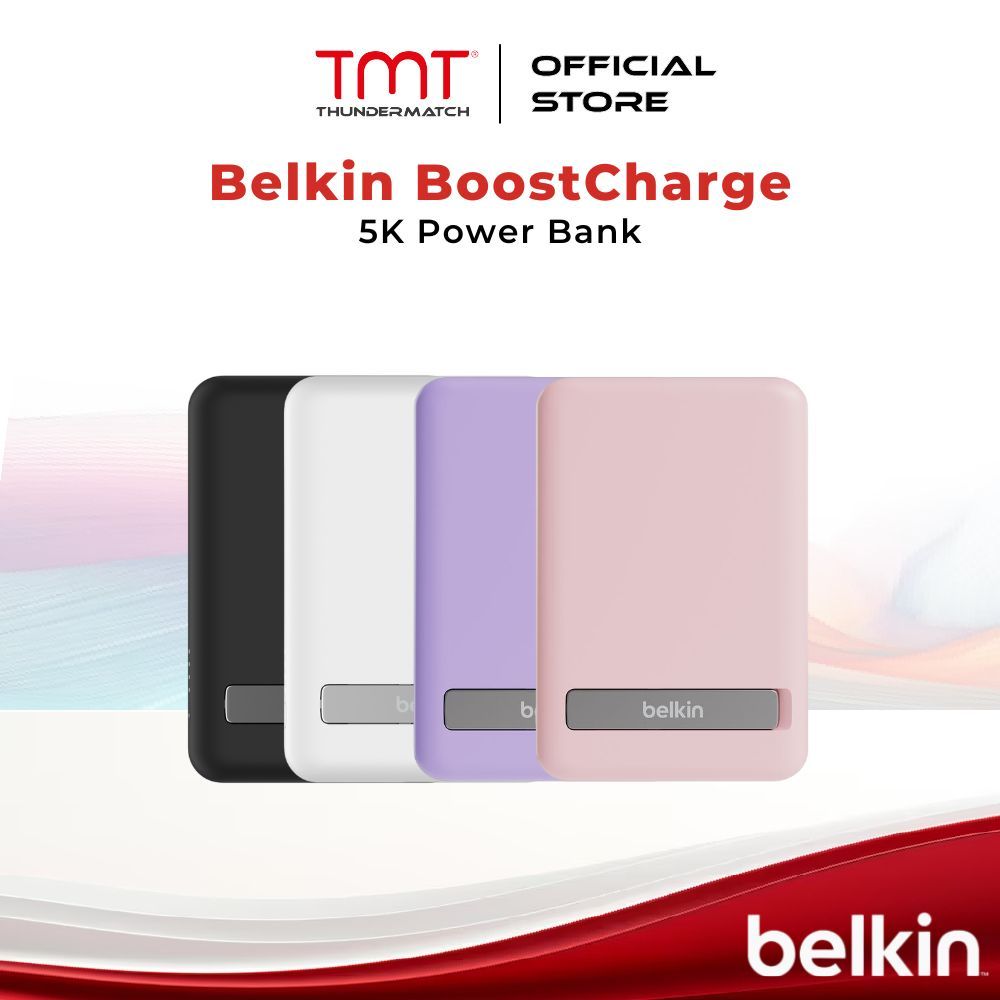 Belkin BoostCharge 5000mAh Magnetic Wireless + Stand Power Bank | Shopee Malaysia