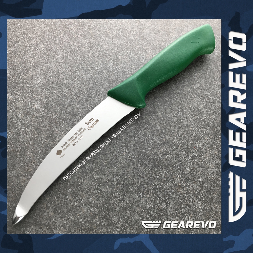 F. Herder Gut & Tripe Kitchen/Meat Knife 6 inch Curved Bladed Rounded ...