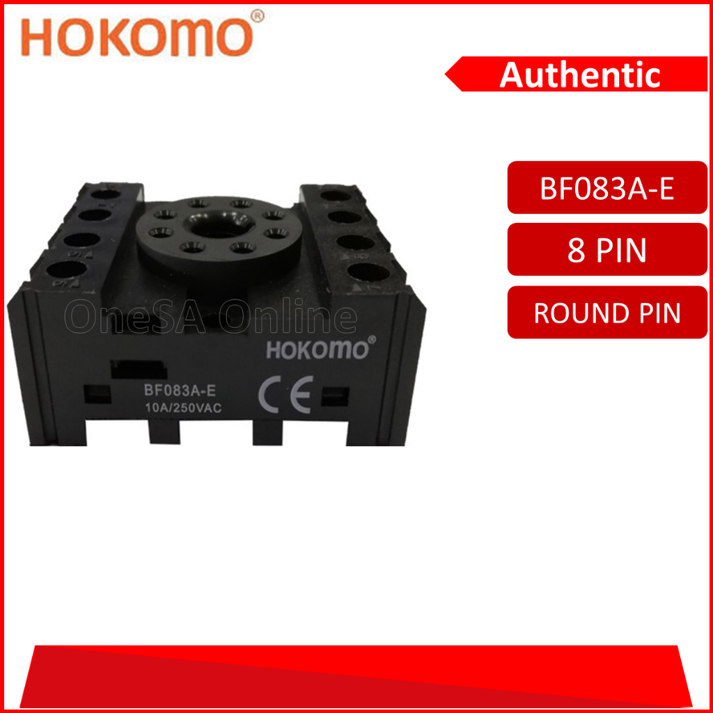 Hokomo Relay Base 8pin Round Base Bf083a E Shopee Malaysia