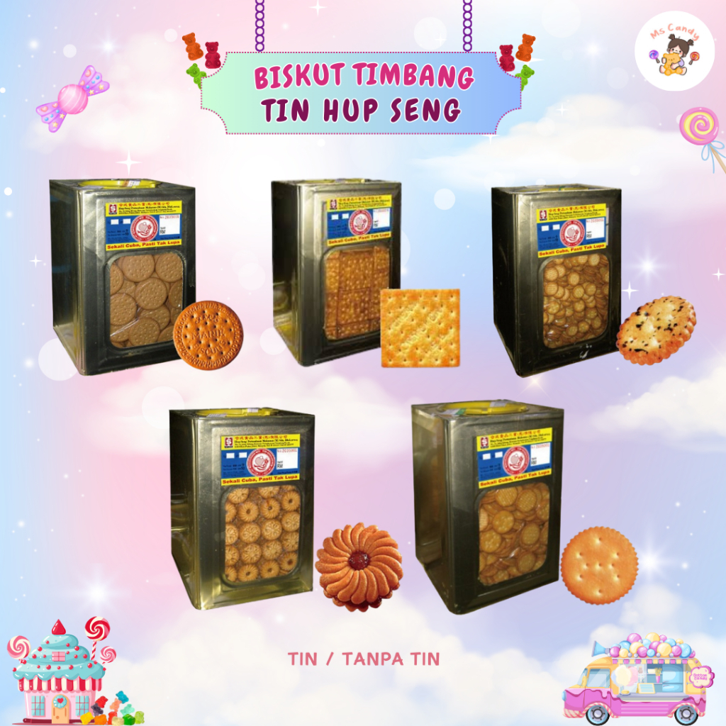 [ TIN ] PELBAGAI BISKUT TIMBANG | HUP SENG | MINI CHOCO CHIPS | FLYING ...