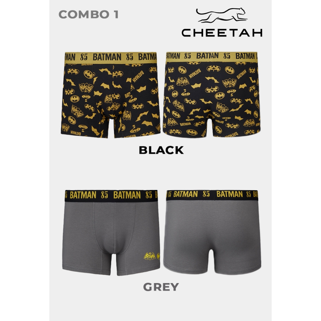Cheetah Men Underwear Batman Regular Fit Cotton Spandex 2 in 1 Trunk ...
