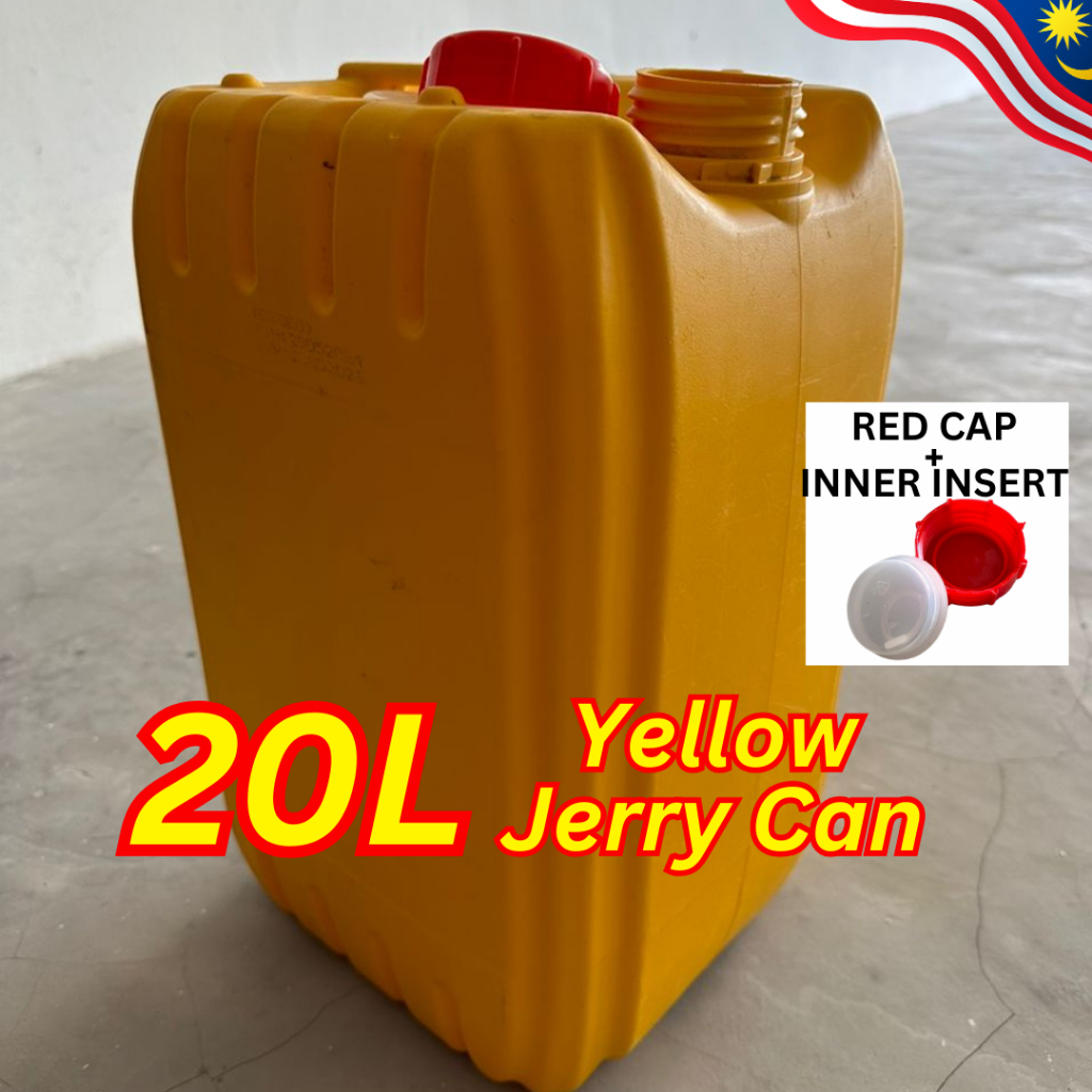 (PALING MURAH) Tong Terpakai Plastik Used Jerrycan 20Liter Kuning ...