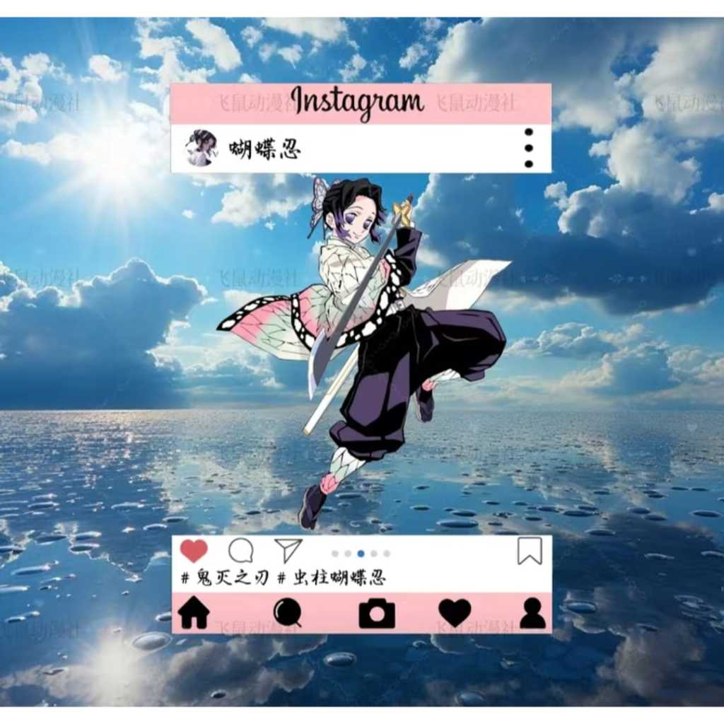 Demon Slayer Series IG Frame Acrylic Photocard - Anime Transparent Card ...