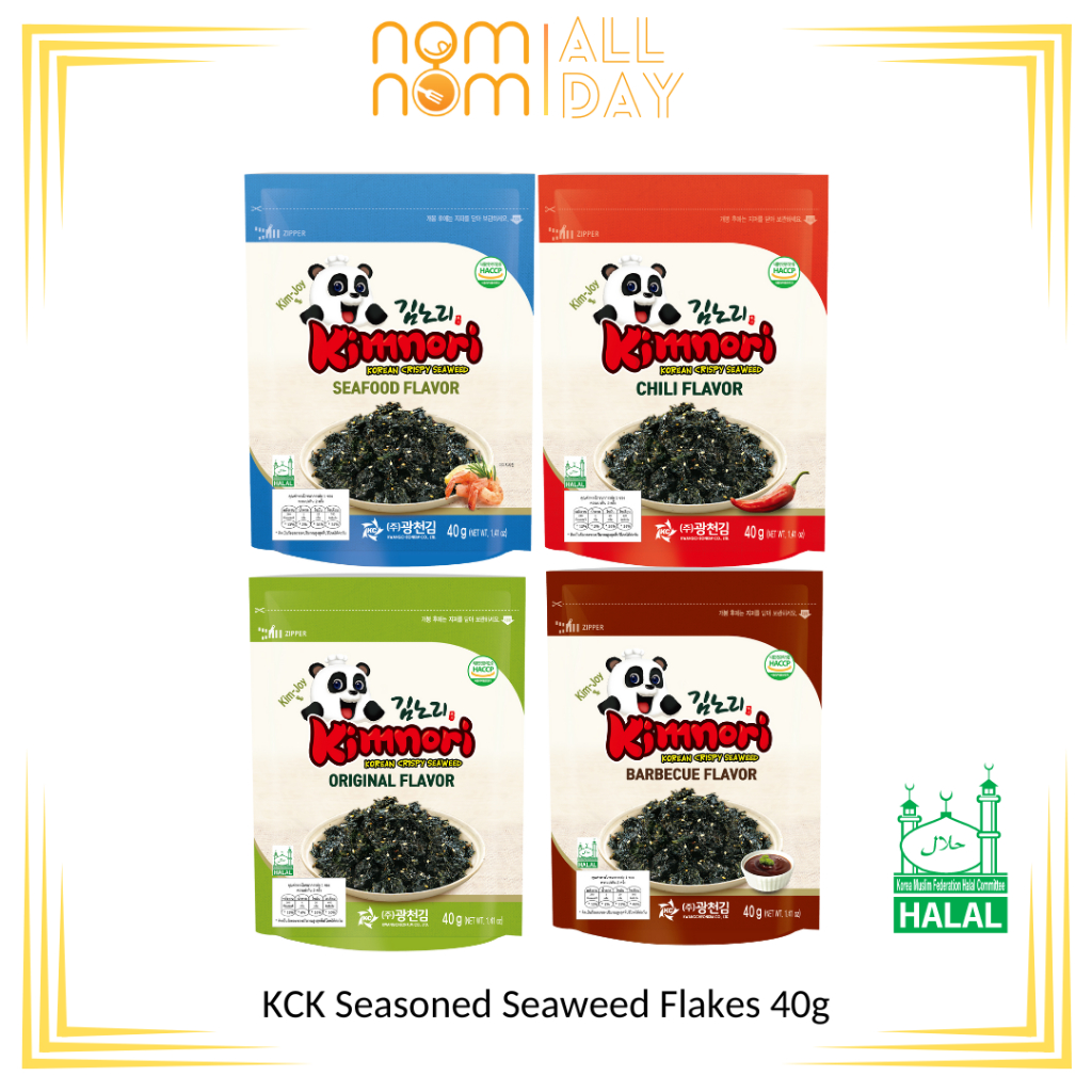 [HALAL] 2 PCS KCK Seaweed Kimnori Seasoned Seaweed Flakes BBQ/Original ...