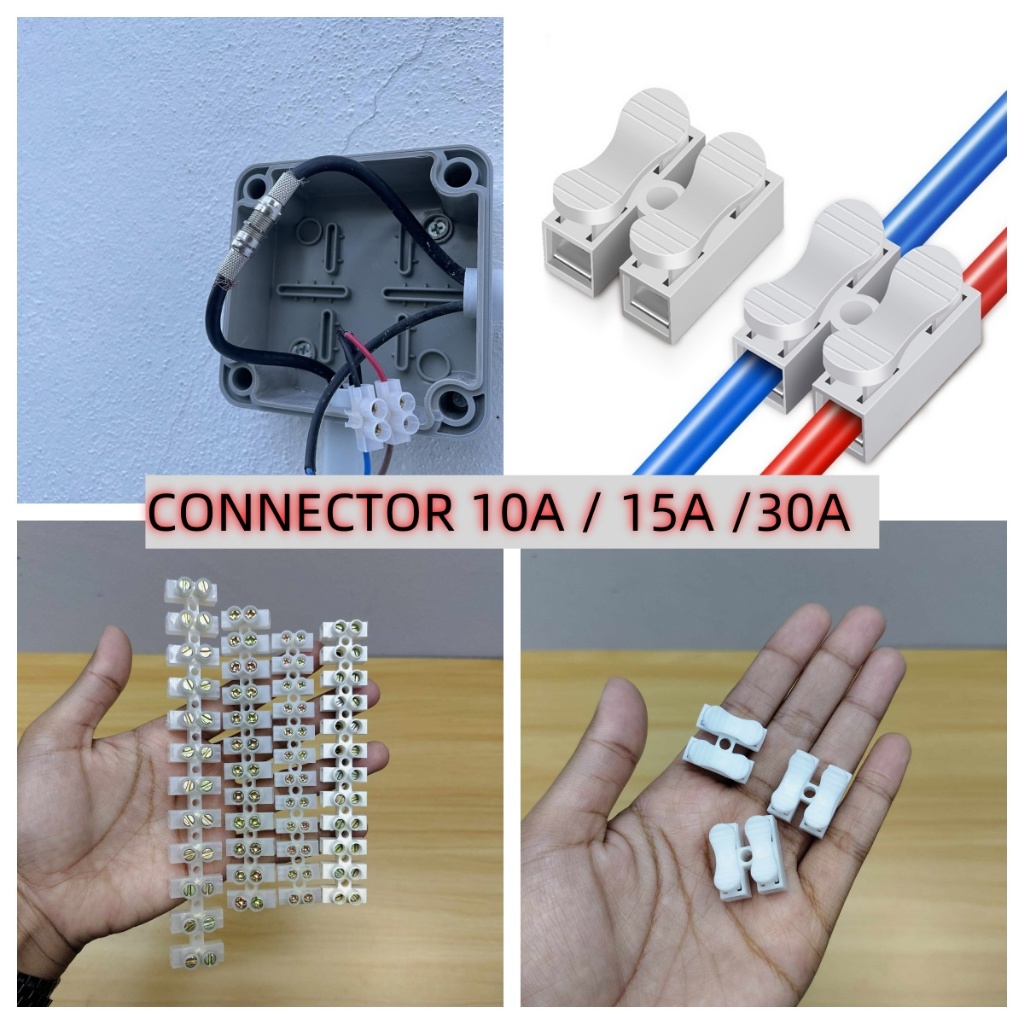 CONNECTOR 10A 15A 30A / CLIP TYPES 10A WIRE CABLE CONNECTOR LAMP ...