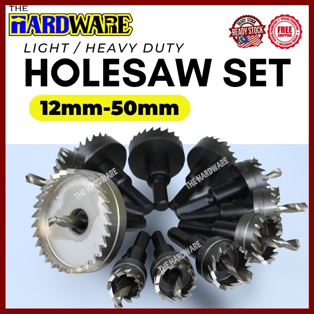 [12MM-50MM]Steel HSS Hole Saw Drill Bit Cutter for Wood Metal Alloy ...
