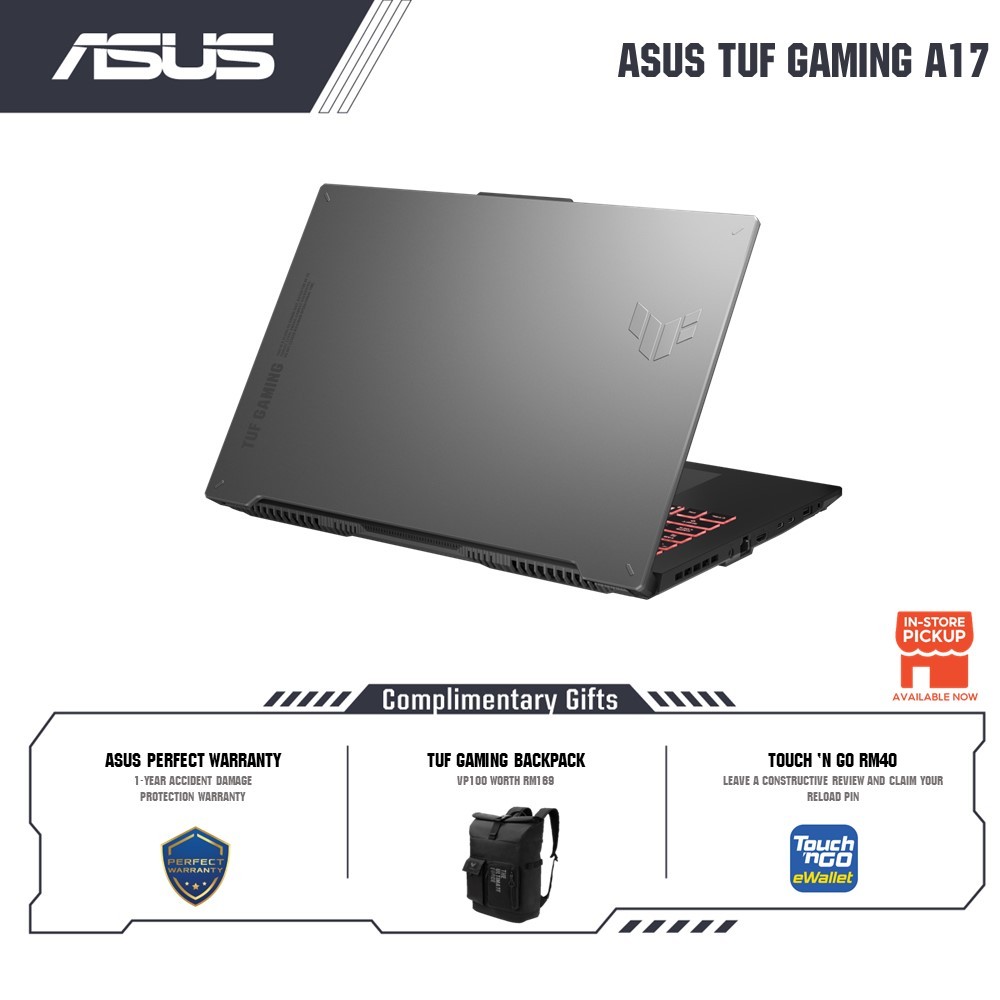 ASUS TUF Gaming A17 - Gray (R7-6800H/16GB/512GB SSD/RTX3070_8GB/17.3 ...