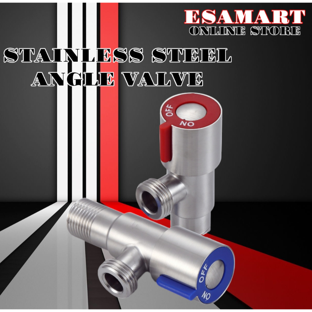 SUS304 STAINLESS STEEL QUARTER TURN ONE WAY ANGLE VALVE | Shopee Malaysia