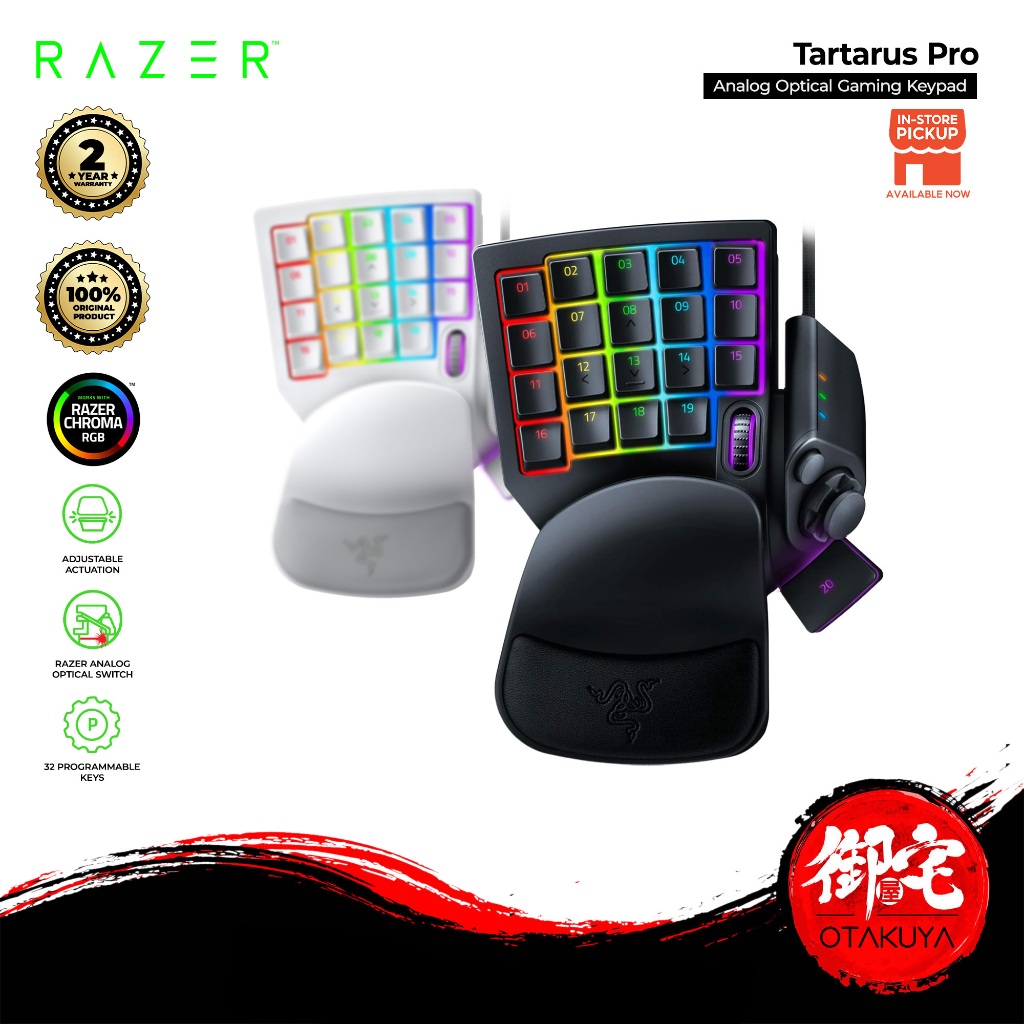 RAZER Tartarus Pro Analog Optical Gaming Keypad 32 Programmable Keys ...