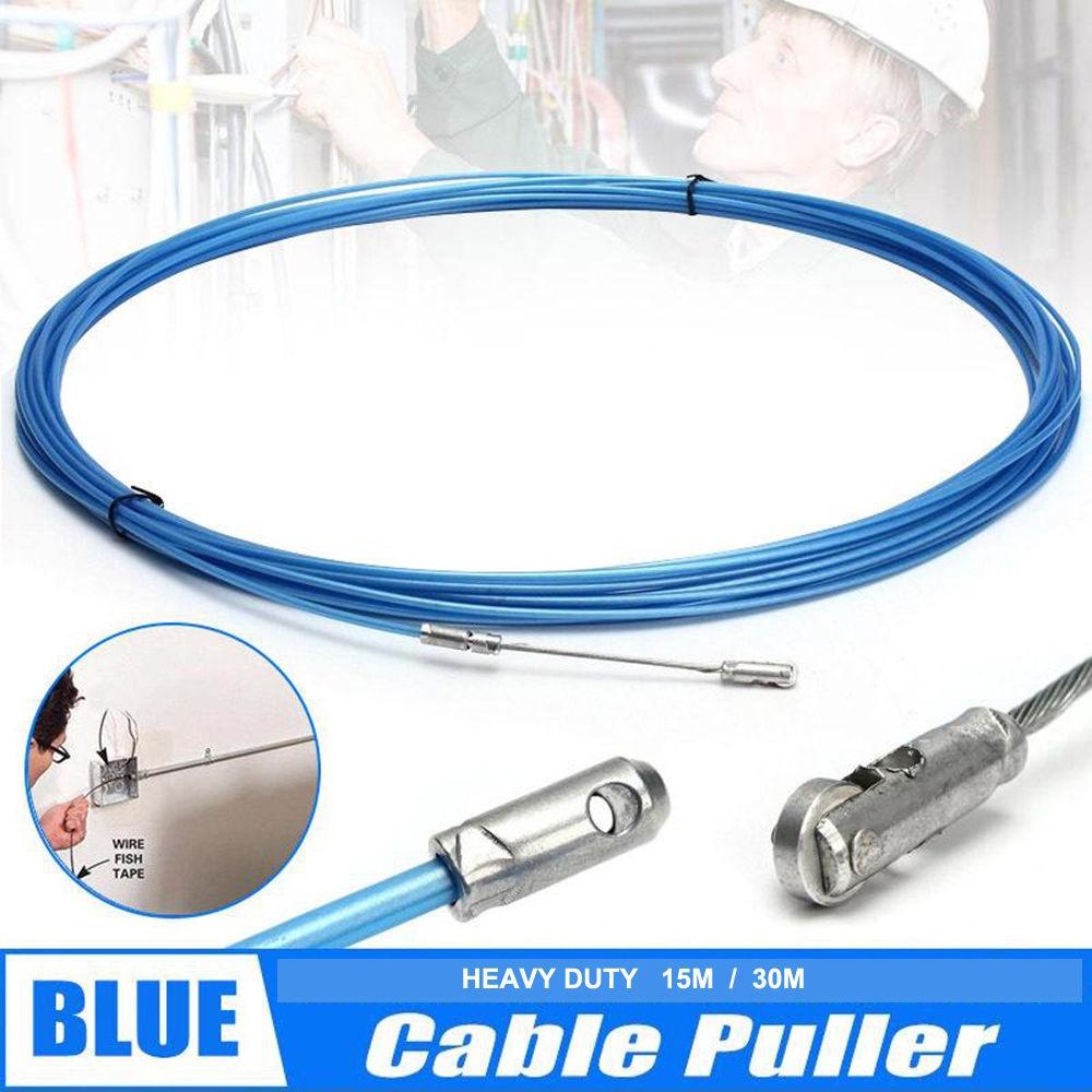 PEAK WIRE PULLER CABLE PULLER THREADER PULLER 15M 30M HEAVY DUTY STEEL ...