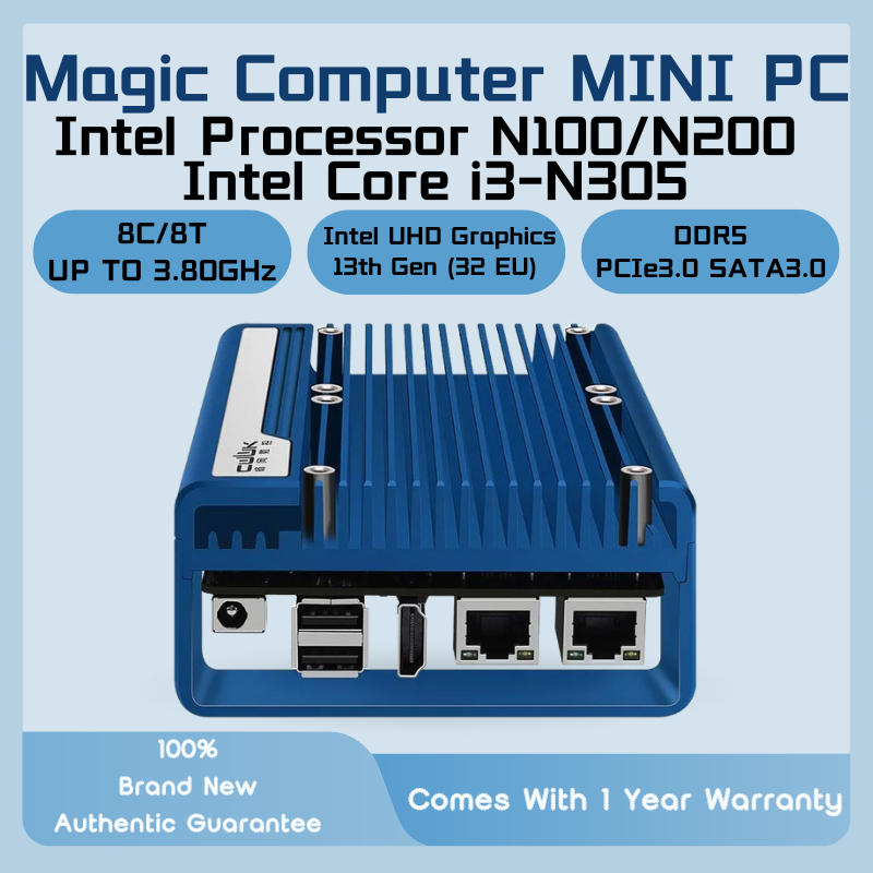 Magic Computer MINI PC Intel Processor N100/N200 Intel Core i3-N305 ...