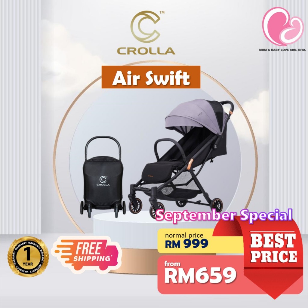 Crolla Air Swift Stroller Baby (Optional: Premium) Auto-Fold Cabin Size ...