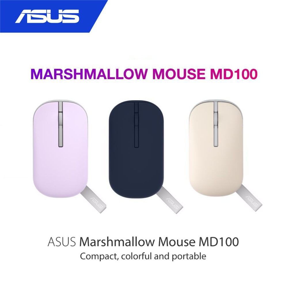 ASUS Marshmallow MD100 Portable Lightweight Bluetooth & Wireless Dual ...