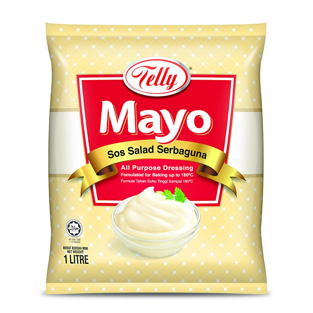 Telly Mayo All Purpose Dressing / Sos Salad Serbaguna 1 Litre, 3 Litre ...