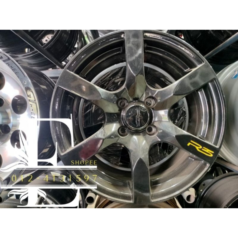 NEW SPORT RIM 15 INCH R3 RM1580 4PC SAGA FLX BLM Wira Myvi (KENA BELI ...