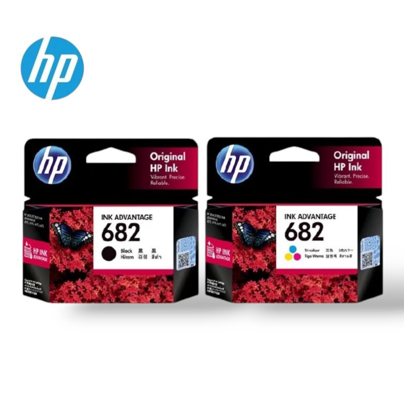 HP 682 BLACK / COLOR INK CARTRIDGES [ 100% ORIGINAL ] HP DESKJET 2336 ...