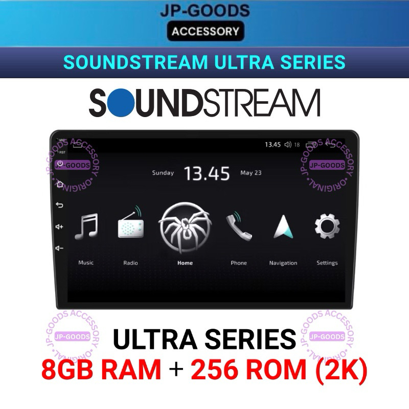 SOUNDSTREAM ULTRA SERIES 8GB RAM 256GB ROM 2K RESOLUTION SCREEN ANDROID ...