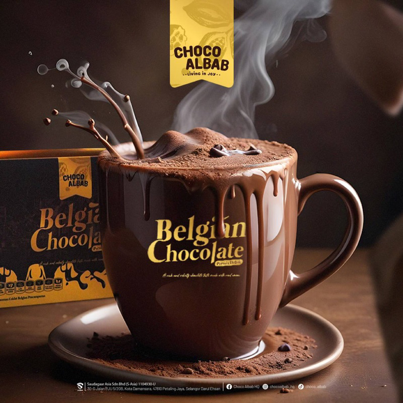 CHOCOALBAB BELGIAN CHOCOLATE DRINK [20 Sachet] | LOKAL PRODUK | NO ...