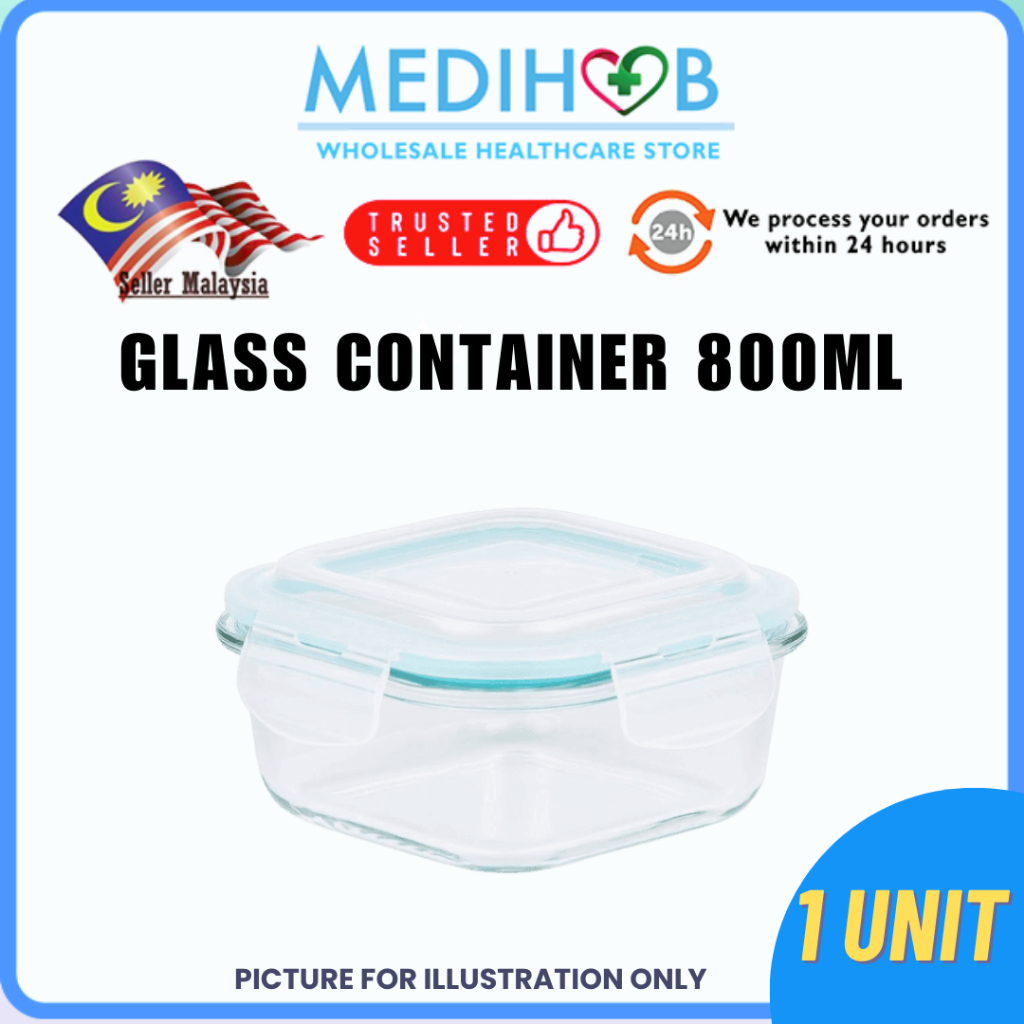 [ABBOTT,ENSURE GOLD GLUCERNA] Air Tight Glass Container 800ml | Shopee ...