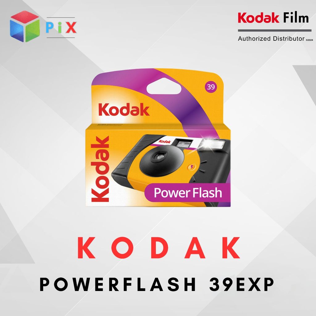 [39 Shot] Kodak Power Flash / Powerflash Disposable Camera 27+12 39Exp January 2027 (with Flash ...