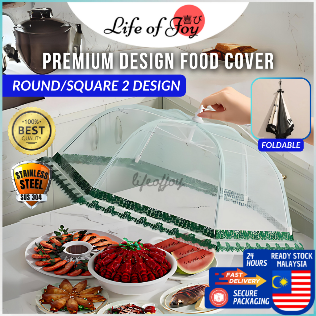 Premium Foldable Food Cover Mesh Lace Moden Table Breathable Food ...
