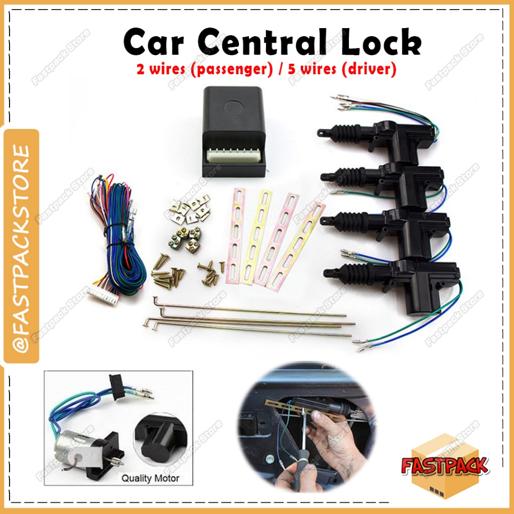 Car 4 Door Central Lock System Power Center Three Slave 2 Wires 5 Wires ...