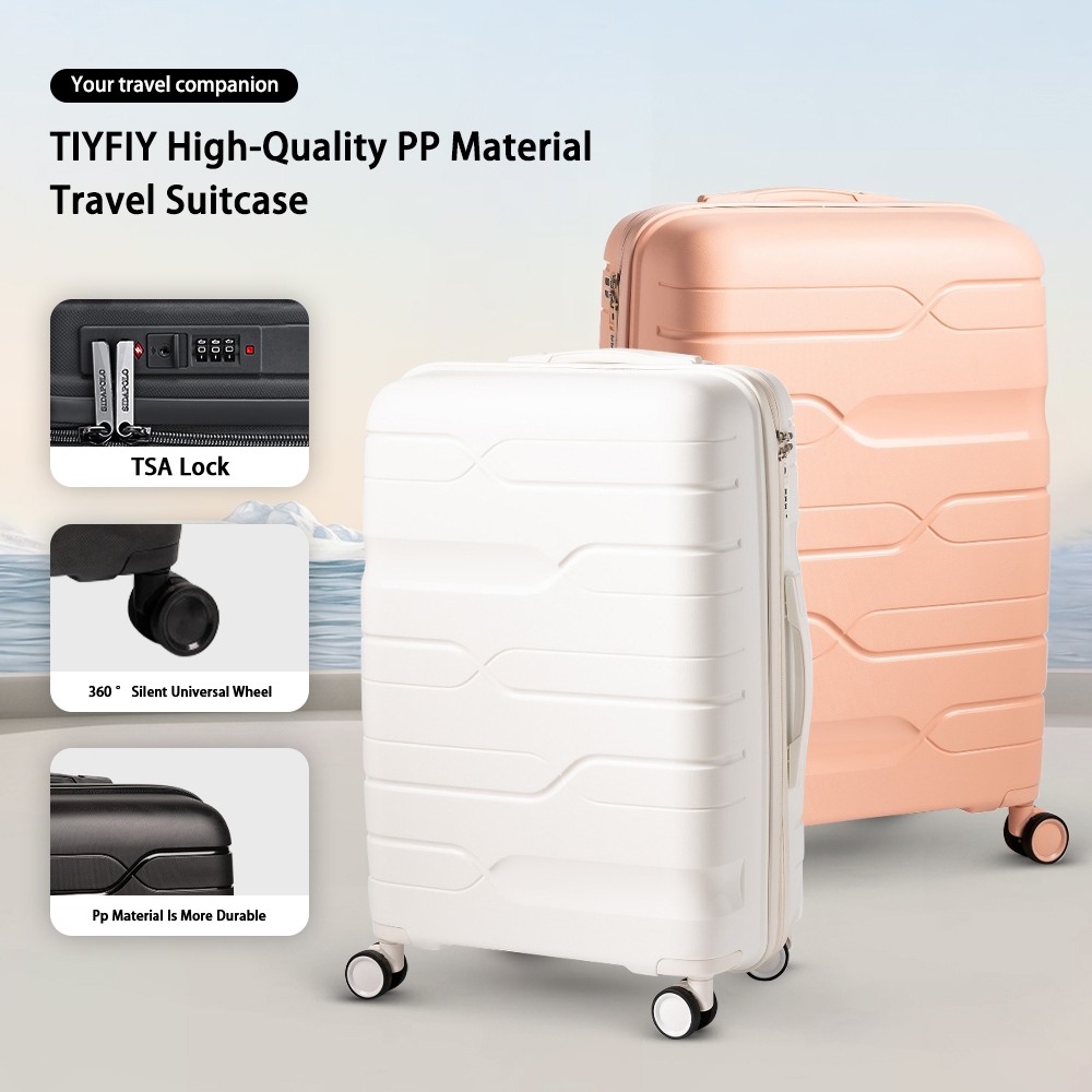 TIYFIY PP Luggage for Travel 20/24/28 Inch Polypropylene Hard Case ...