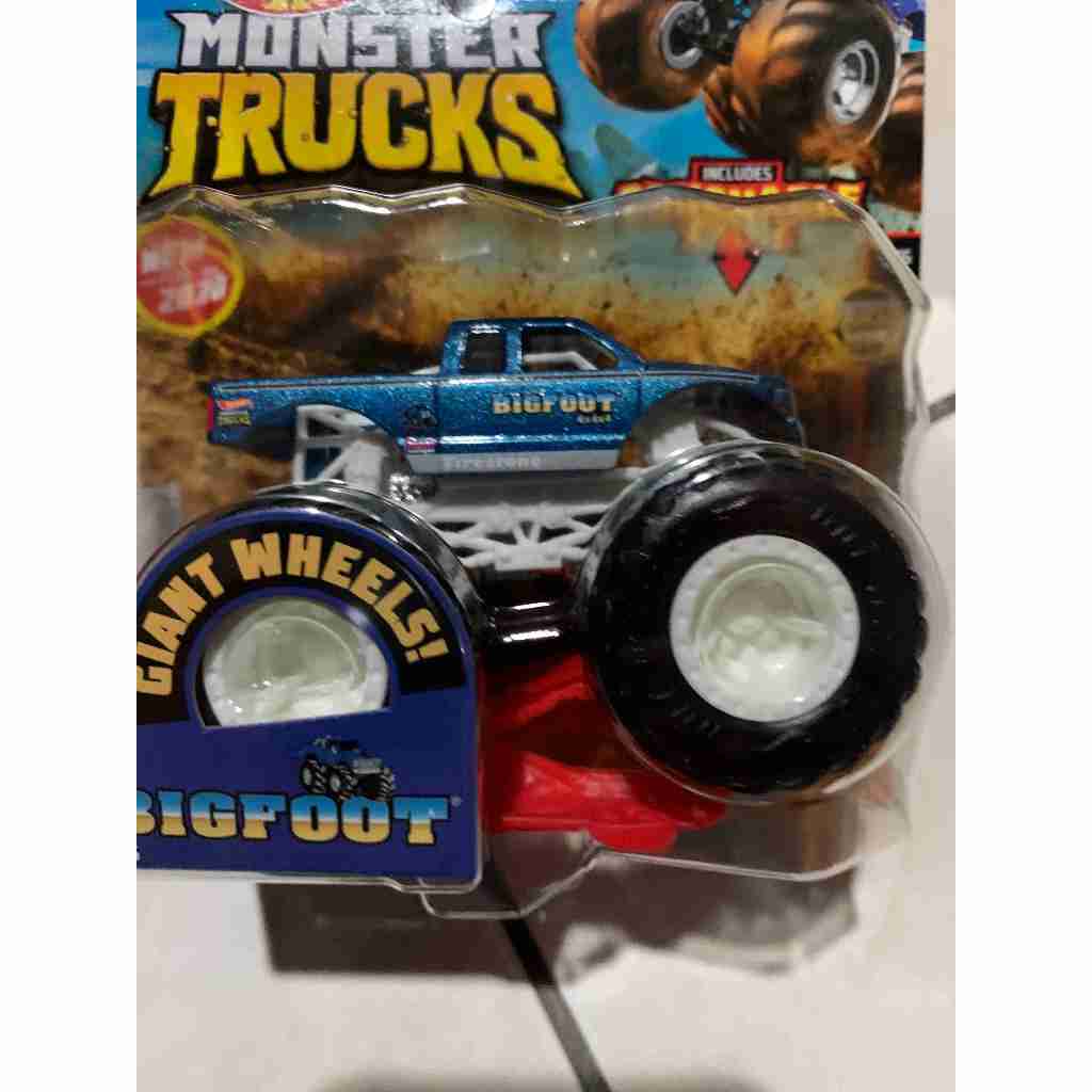 (HW83) New Mattel Hotwheels Monster Trucks Big Foot BLUE | Shopee Malaysia