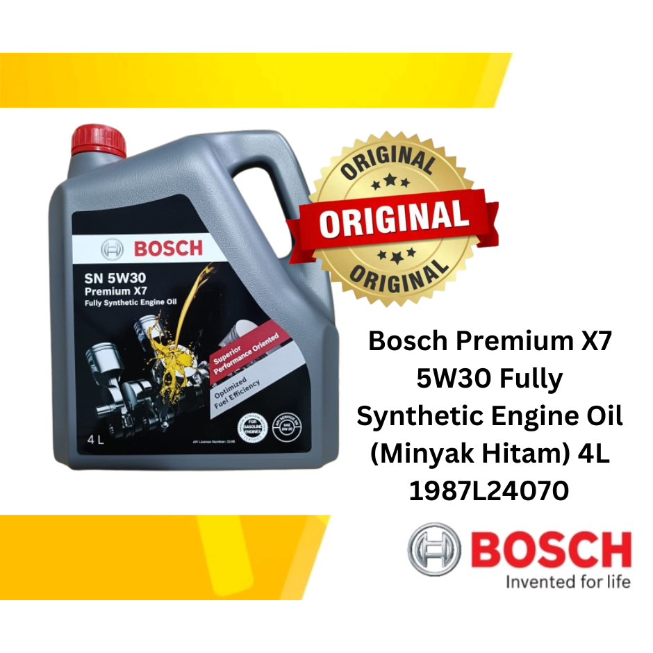 BOSCH 5W30 PREMUIM X7 FULLY SYNTHETIC ENGINE OIL | Shopee Malaysia