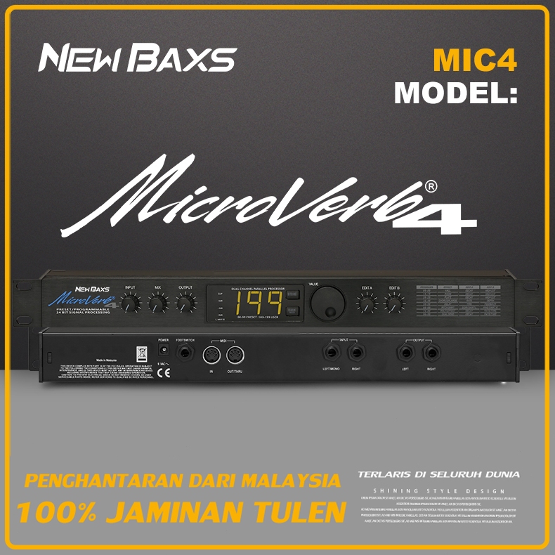 New Baxs MIC4 microverb4 effector built-in DSP99 pre-effector Adjust ...