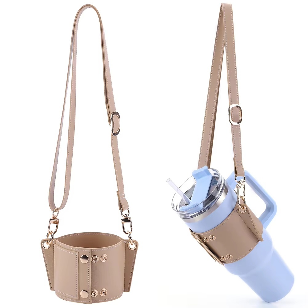 Water Bottle Handle Shoulder Strap for Stanley 30-40oz Bottles PU ...