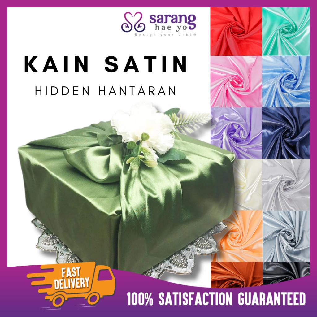 Kain Satin Balut Hidden Hantaran Dulang Kahwin Nikah Tunang Hidden ...