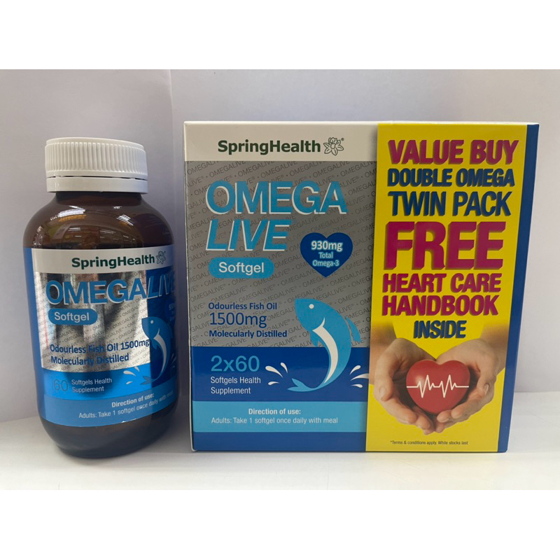 SpringHealth Omegalive 1500mg (60’s/120’s) | Shopee Malaysia