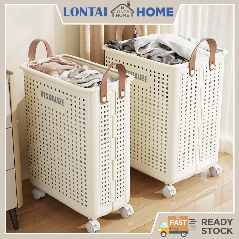 Folding Laundry Basket Multifunctional Dirty Clothes Basket Household ...