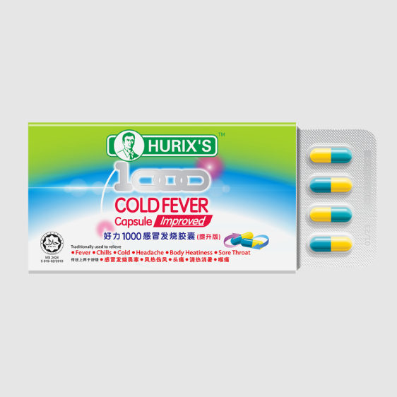 HURIX 1000 COLD FEVER CAPSULE 12S | Shopee Malaysia