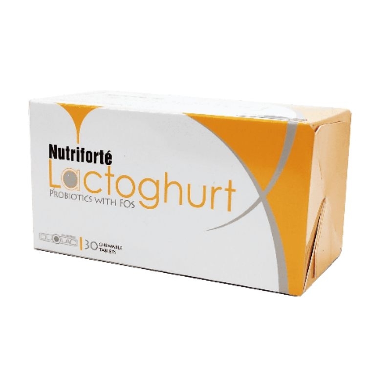 Nutriforte Lactoghurt Probiotics with FOS 30 Chewable Tablets (Exp 04/ ...